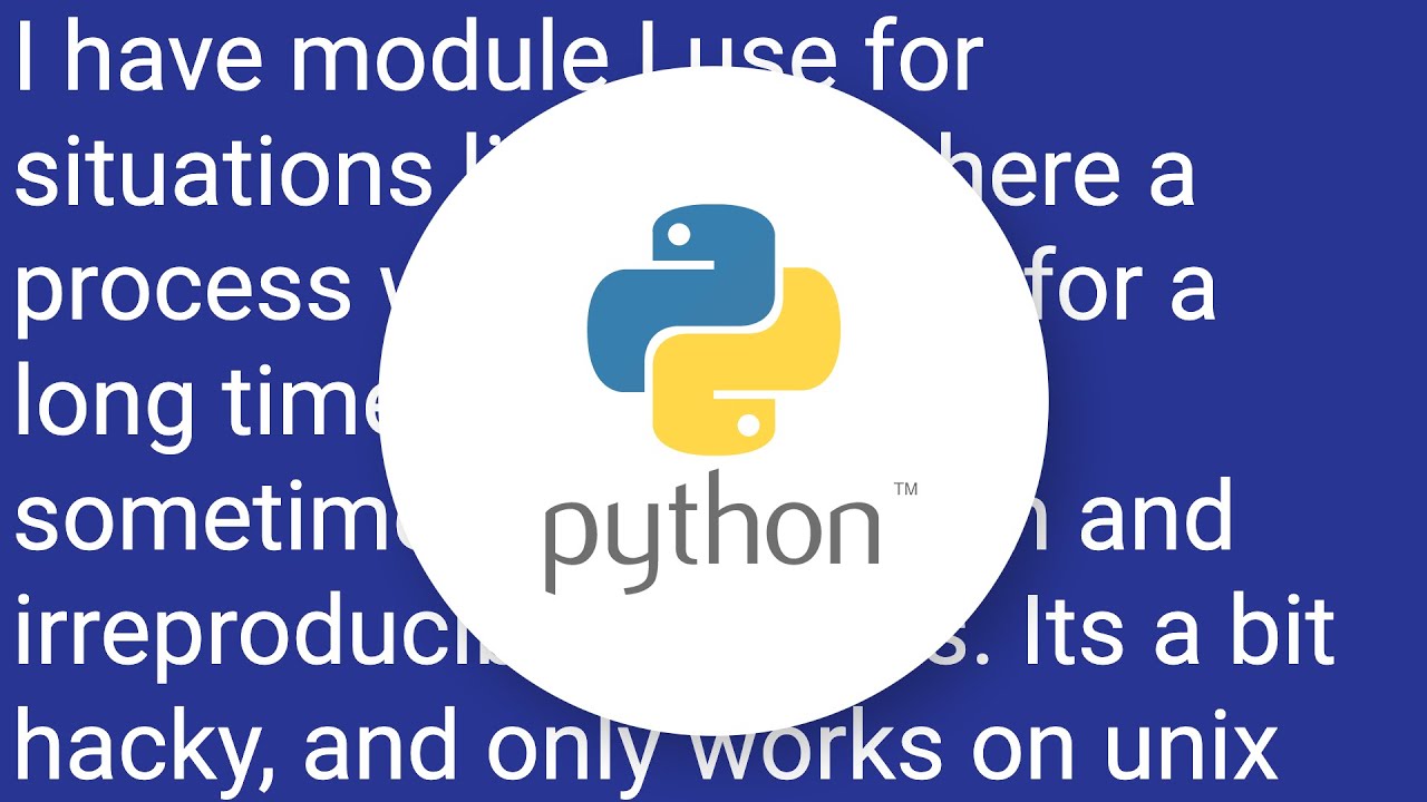 Showing the stack trace from a running Python application