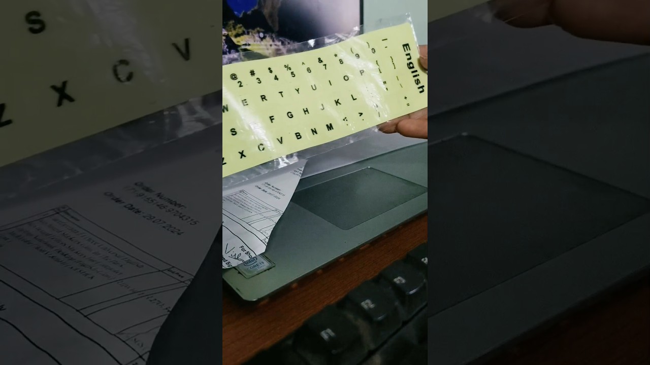 Keyboard Glow Stickers 🌞 #shorts