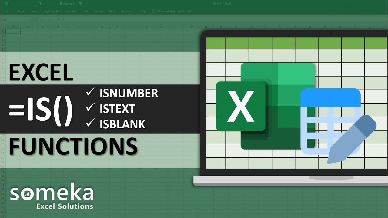 Excel IS Functions (ISNUMBER & ISBLANK & ISTEXT) | Training Lesson 15