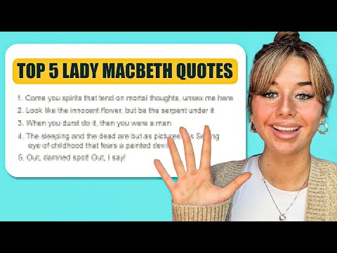 Top 5 Lady Macbeth Quotes - A Must for Macbeth Revision!
