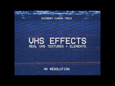 VHS Effects: Real VHS Texture Overlays (4K) | Real Video Tape Effect