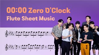 BTS - 00:00 Zero O'Clock (Flute Sheet Music) by sonye flute Hoja