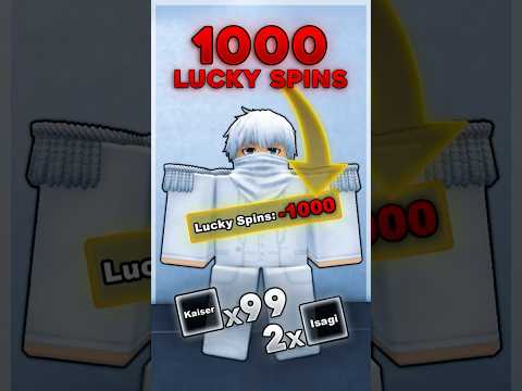 What Can I Get With 1000 LUCKY SPINS?! (Bluelock Rivals)