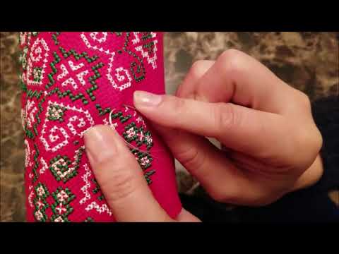 Video 4.2 Cross-stitching the Hmong Heart, Snail, and Worm Patterns