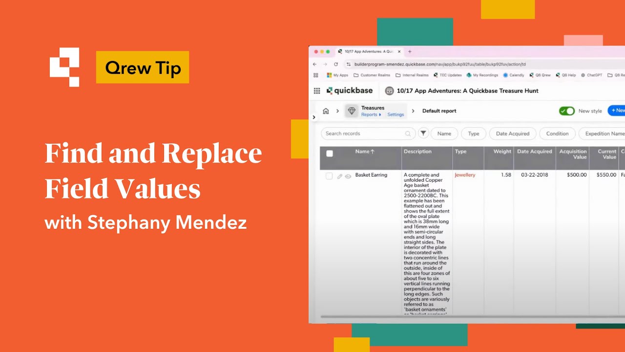 Find and Replace Field Values | Qrew Tip