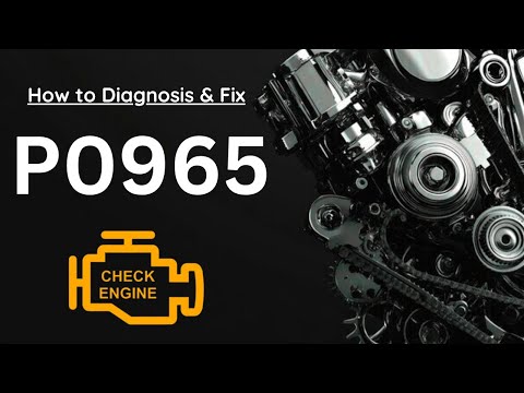 P0965: Pressure Control Solenoid "B" Control Circuit Range/Performance | Trouble Code: Diagnose Fix