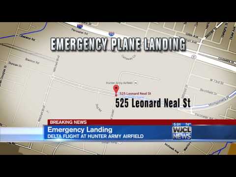 Delta flight diverted to Hunter Army Airfield
