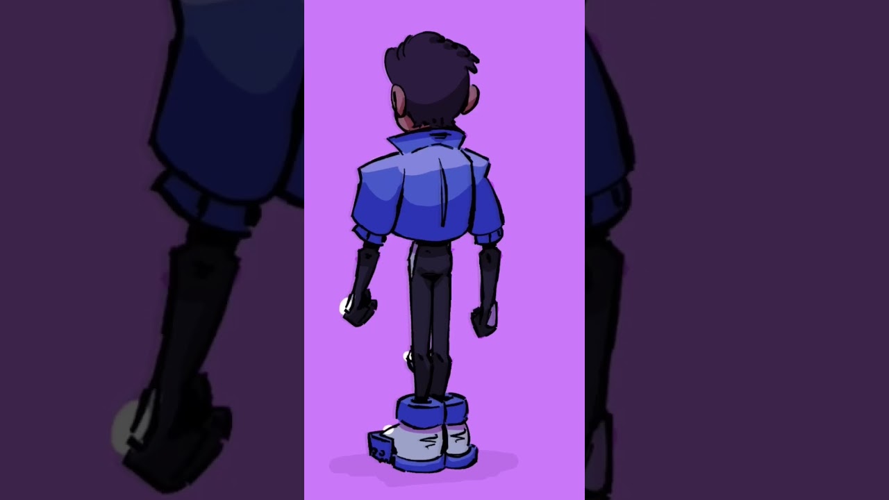 Character Turnaround Blue #animation #art #artist #animated #cartoon #anime