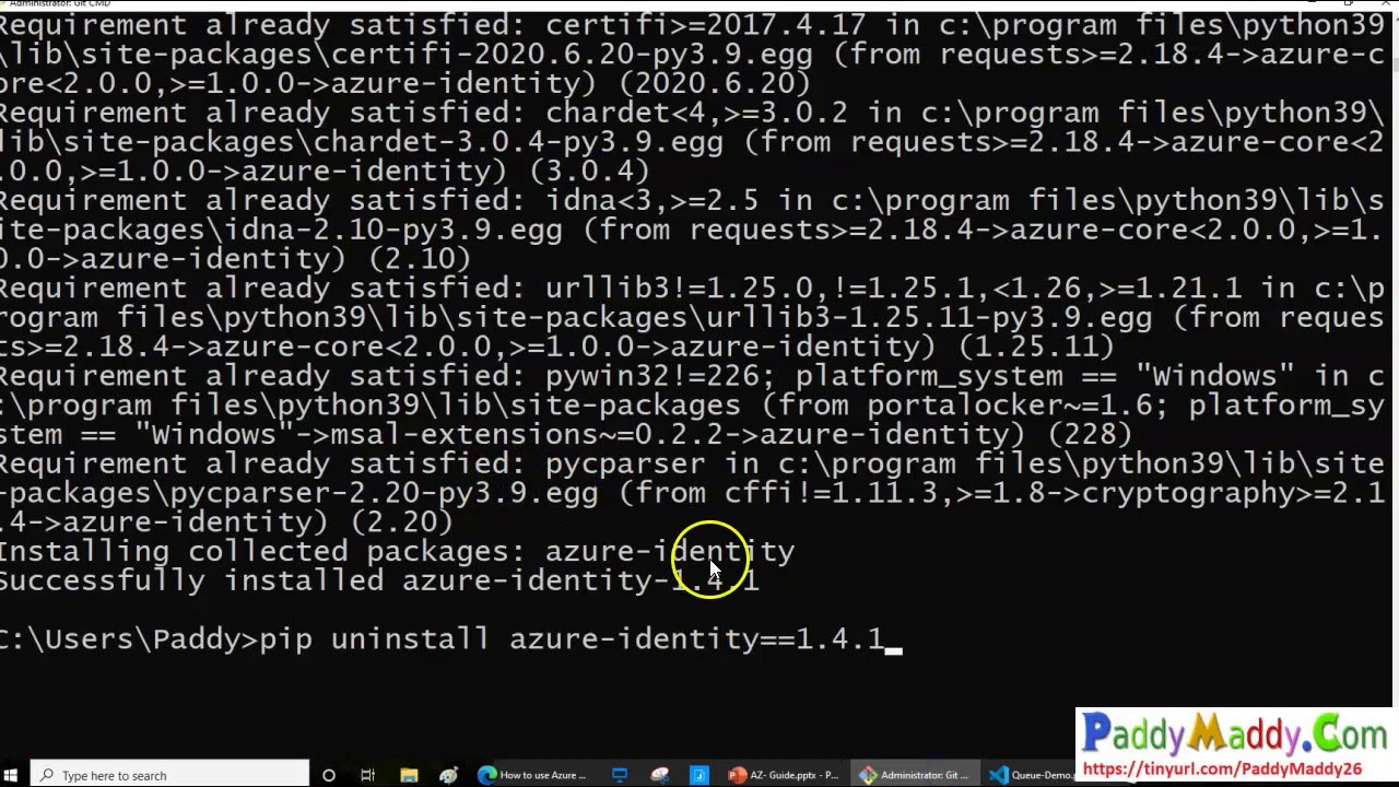 Azure Application Security - Query storage queue from Python