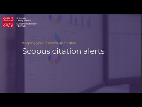 Scopus citation alerts 2023