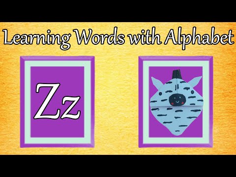 Learning Alphabet "Z" with Crafts | Words with English Alphabets for Kids