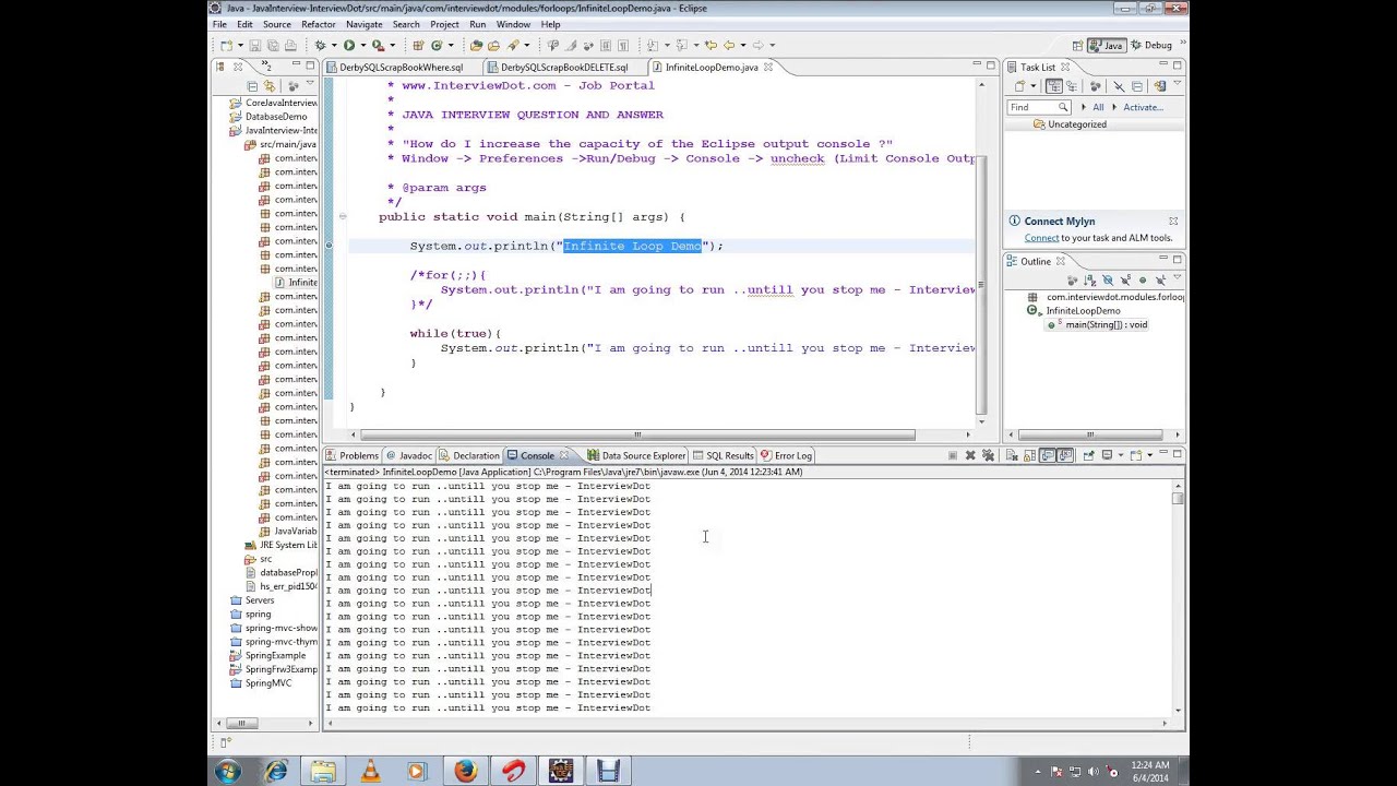 Increase Console Output in Eclipse How To