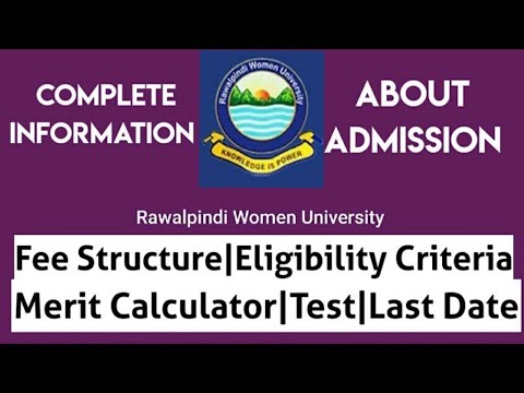 Rawalpindi Women University RWU Admissions 2020 for BS