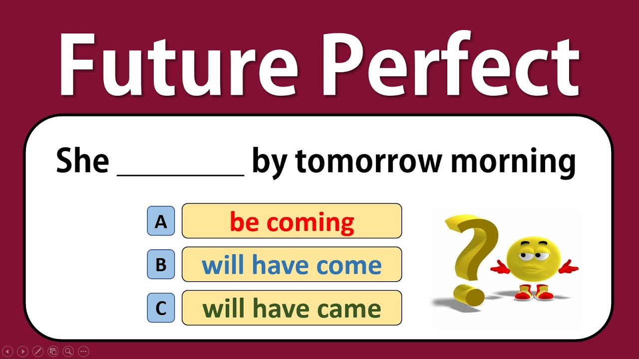 Future Perfect | FUTURE PERFECT TENSE QUIZ | Grammar Test