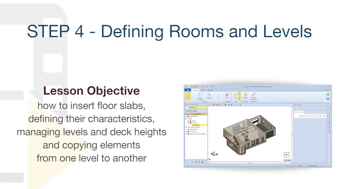 Edificius Tutorial - Defining rooms and levels - ACCA software