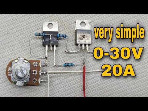 LM317 adjustable voltage regulator 0-30v 20A