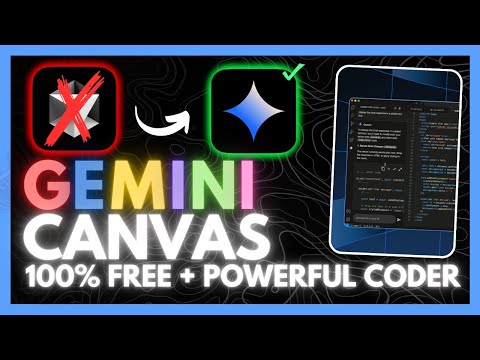 Gemini Canvas: FULLY FREE NEW AI Coder by Google! SUPER FAST!