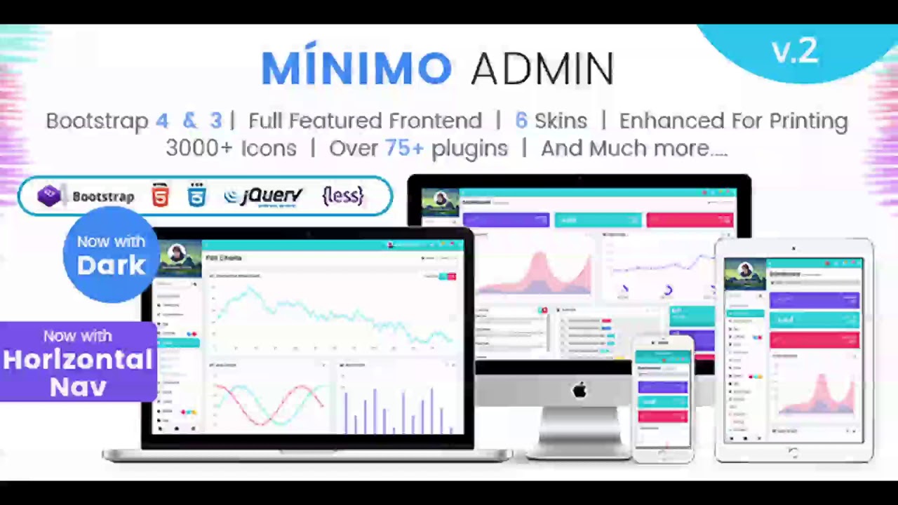 Minimo Pro - Responsive Bootstrap 4, Bootstrap 3 Admin Dashboard WebApp Template | Themeforest