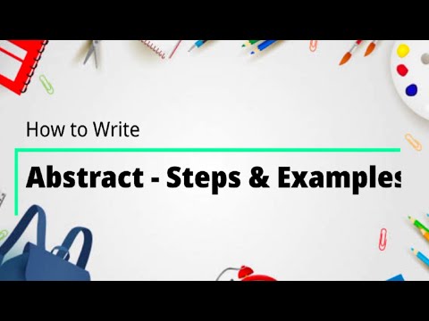 How To Write an Abstract - Steps & Examples