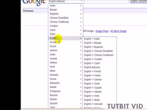 How to use Google Dictionary