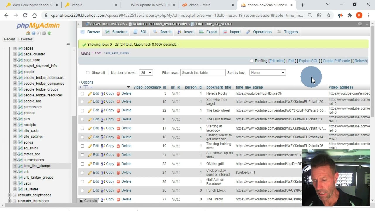 phpMyAdmin back up and restore database tables and data. 2022