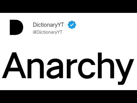 Anarchy Meaning in English