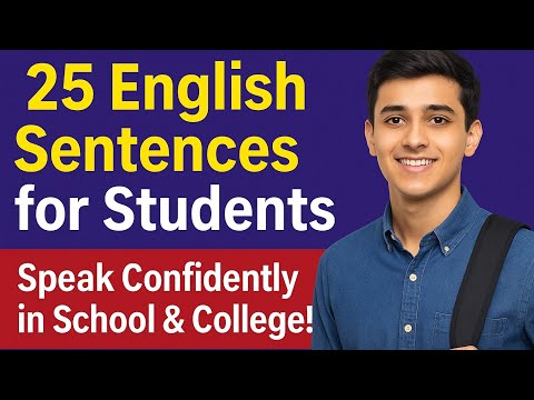 "Top 25 English Sentences for Students – With Urdu Meaning | Speak Smart!"
