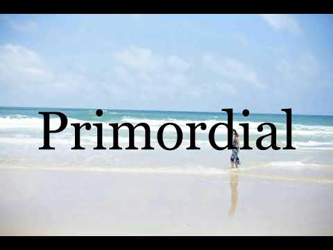 How To Pronounce Primordial🌈🌈🌈🌈🌈🌈Pronunciation Of Primordial