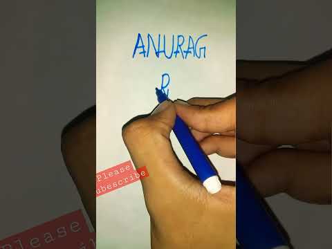 Anurag name logo design #logodesign#logo#name#anurag#viral#trending#shorts#youtubeshorts