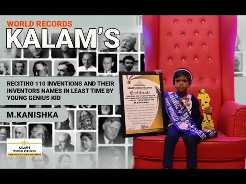 Reciting 110 Inventions and Their Inventors Names in Least Time by Young Genius Kid | Kanishka