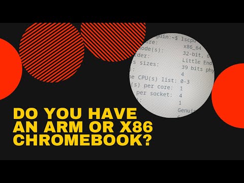 ARM or x86? What kind of Chromebook do you have?