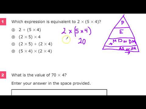 Question 1 - Grade 3 Math - TNReady Practice Test