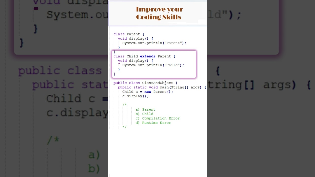 #373 Java Coding MCQ Questions for Interview | Answer in Comments! #shorts #java #coding