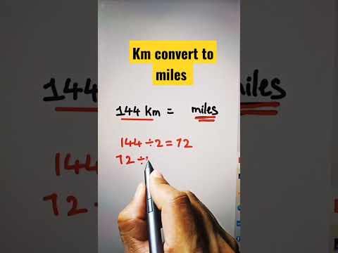 Easy Trick how kilometres convert to miles