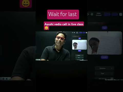 βΌοΈ Ayushi vedio call in live class #funny #pw #trending #shorts #physicswallah #khansir