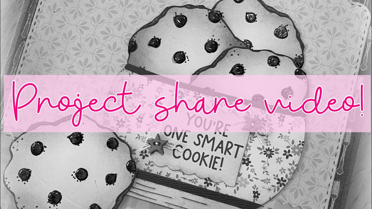 Chocolate chip cookie card, featuring a new stamp by Dianna Marcum and @adornitgirls! 😋🍪