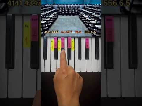 SQUID GAME REMIX - El Juego del Calamar Pink Soldiers (PIANO TUTORIAL) EASY Piano Fácil Con Números