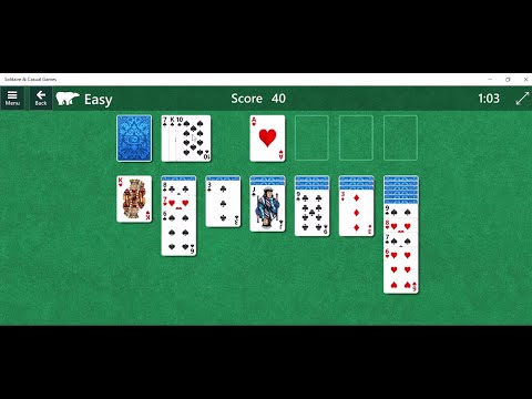 Classic solitaire game || Easy Mode