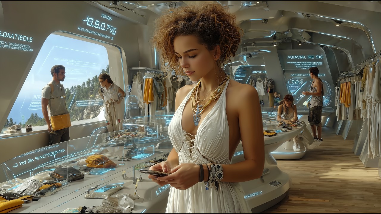 Futuristic Green City 🌆 Peaceful Sci-Fi Ambience & LoFi Chill (4K Ultra HD)