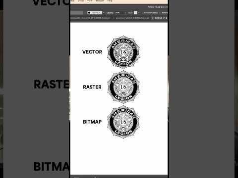 Vector vs Raster vs Bitmap #customtshirts #screenprinting #brandedapparel #illustratortutorial