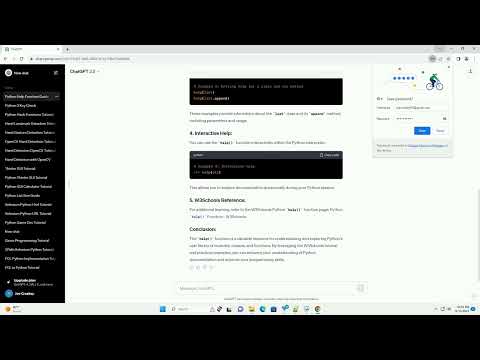 help function in python w3schools