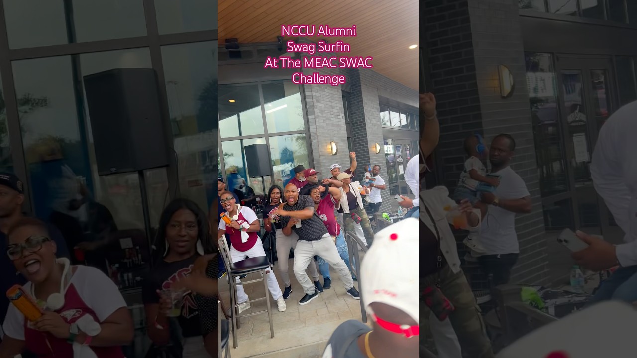 🦅 #NCCU Alumni #SwagSurfin at the #MEAC #SWAC Challenge