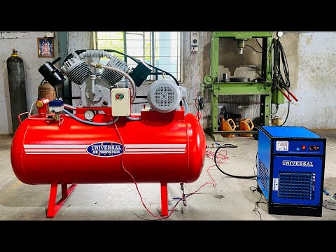 CONTACT 7598205899 UNIVERSAL SC60 7.5HP WORKING PRESSURE 9KG 320LITER TANK AIR COMPRESSOR 💯