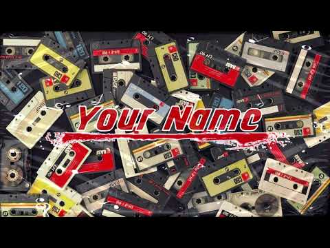 FREE YouTube Banner Photoshop Template - "Retro"