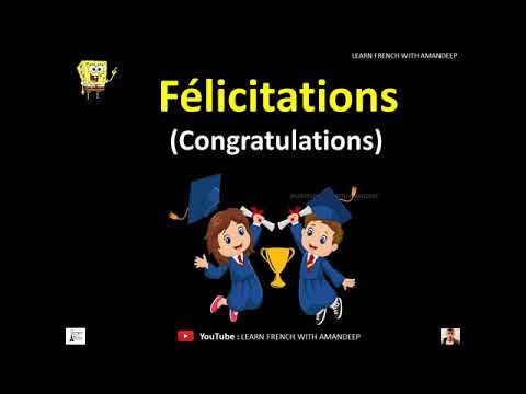 How To Say " Congratulations " In French|#Shorts