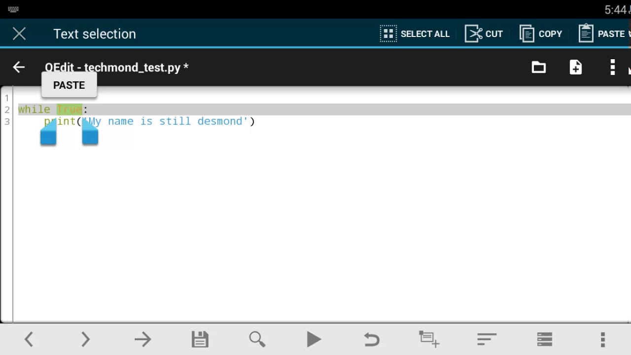 Qpython tutorial - 23 While Loops