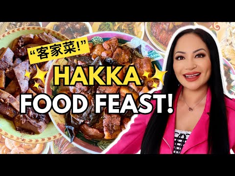 HAKKA CHINESE FOOD FEAST with the most delicious Hakka Braised Pork Belly!😋❤️