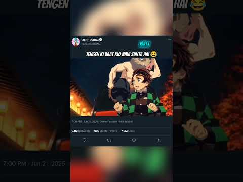 Tengen ki baat kio nahi sunta hai 😂 Part-1 #anime #demonslayer #fyp
