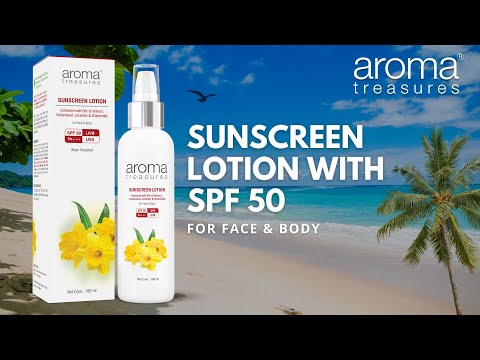 Aroma Treasures Sunscreen Lotion with SPF 50 (100ml)