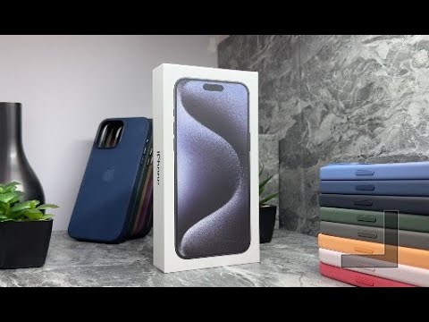 BLUE TITANIUM iPhone in ALL iPhone 15 Pro Max Cases: SILICONE/CLEAR/FINEWOVEN CASES